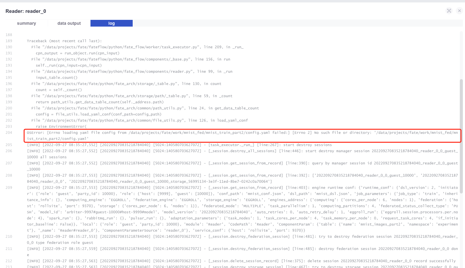 FATE使用遇到的问题汇总 | Gmet's Blog