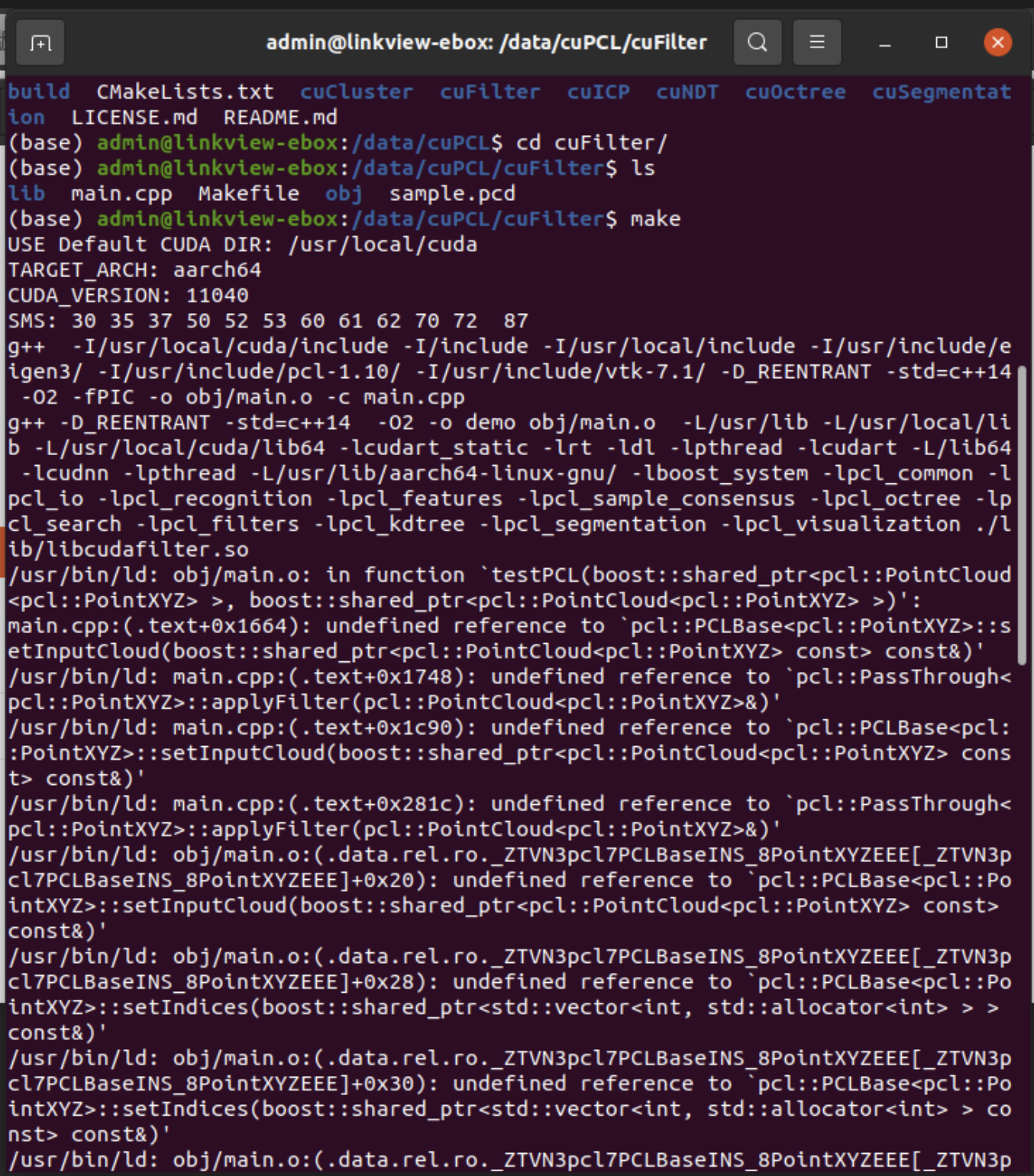 比较PCL使用CPU和Nvidia GPU计算效率问题 | Gmet's Blog